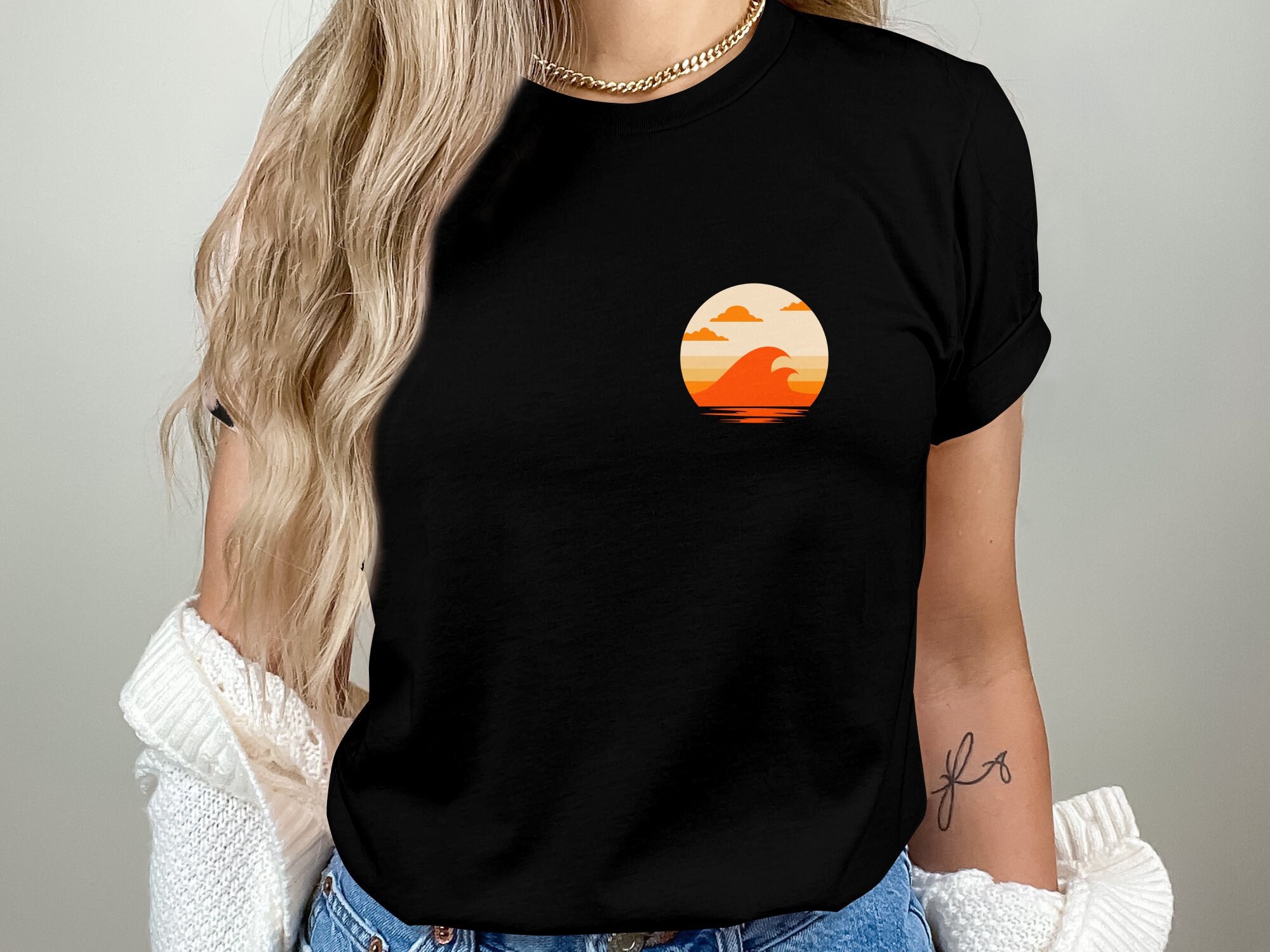 Retro Sunset Shirt, Retro Sunset Summer Shirt, Retro Sunset Beach Shirt ...