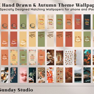 Autumn Holiday Aesthetic - Hand Drawn Ios16 App Icons Bundle, Ios14 App ...
