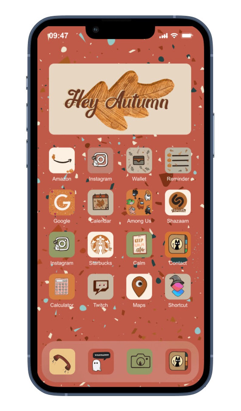 Autumn Holiday Aesthetic - Hand Drawn Ios16 App Icons Bundle, Ios14 App ...