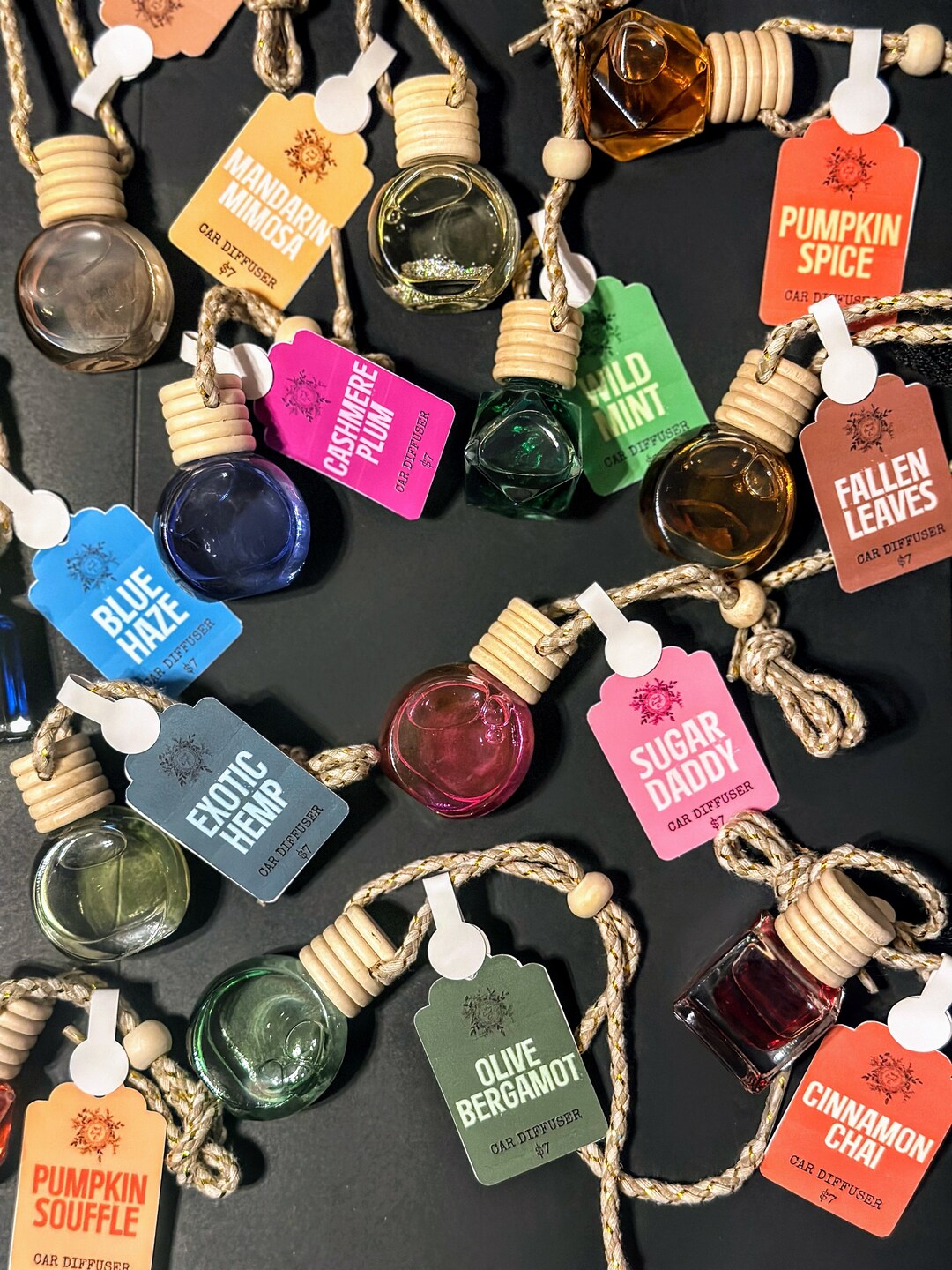 WHOLESALE: Car Diffuser sets of 20 Hanging Scent Diffuser Fragrance ...