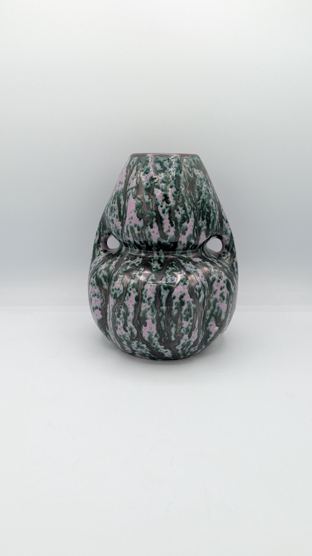 RARE Stamped & Numbered Ceramique De Bruxelles Art Deco Vase in Gray ...