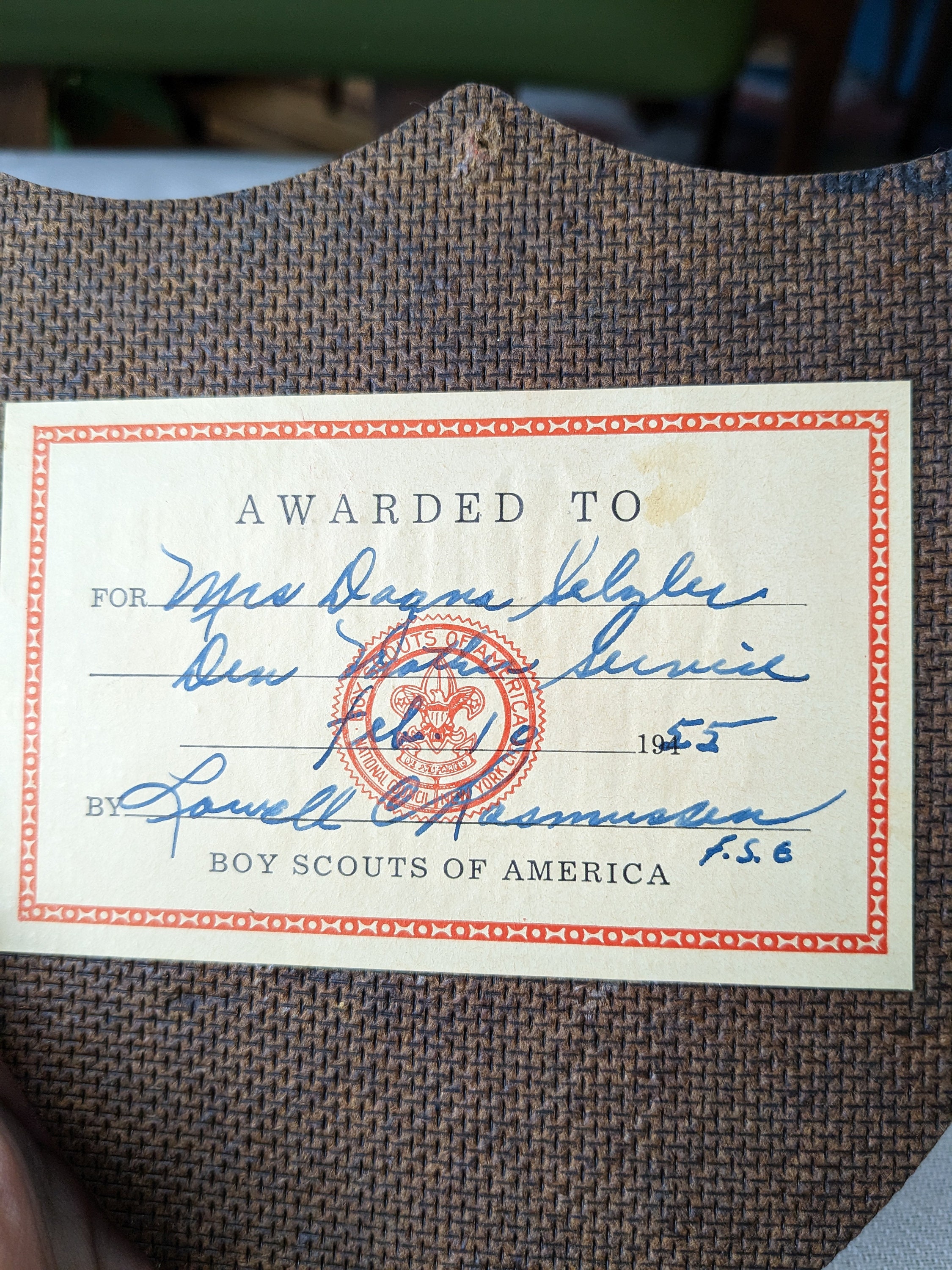 Very Neat Vintage Friend of Scouting Plaque NEW Old Stock Ready to ...