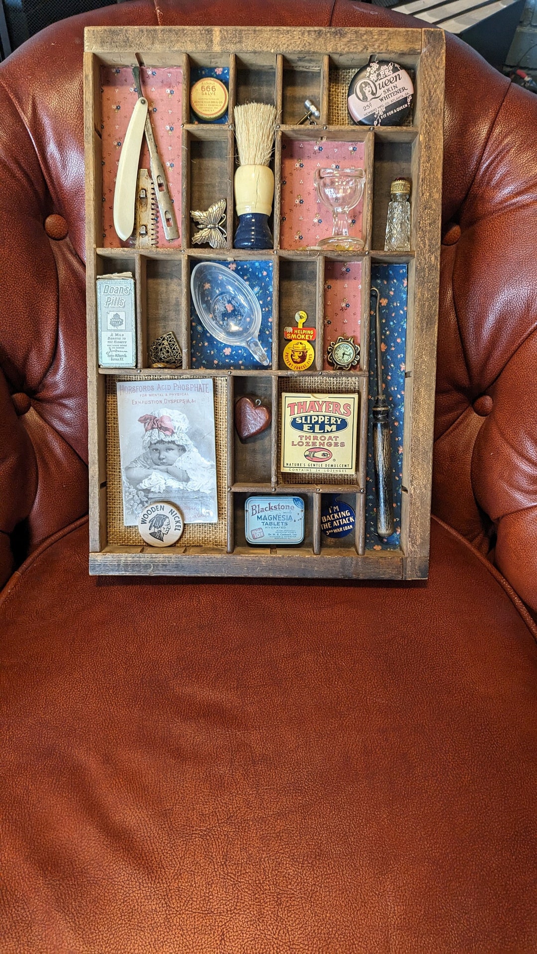 Gorgeous Handmade Shadow Box With Antique & Vintage Collectibles an ...