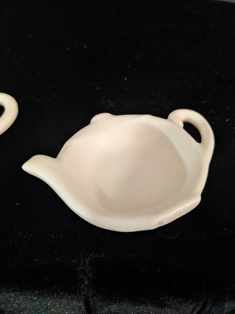 Dainty Ceramic Tea Bag Holders & Spoon Rest Light Pink - Etsy