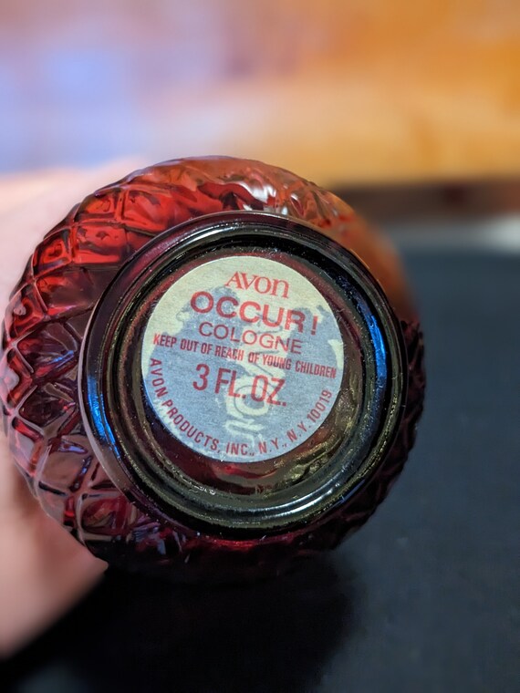 Vintage Avon Ruby Red Genie Decanter with Top - Origi… - Gem