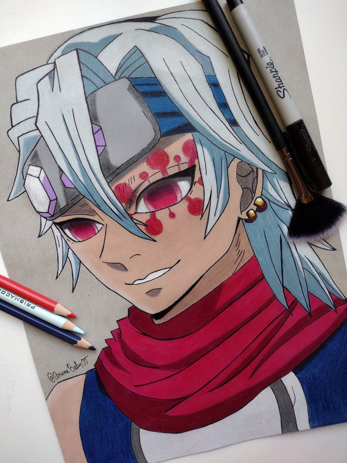 Demon Slayer Tengen Uzui Character Drawing - Etsy.de