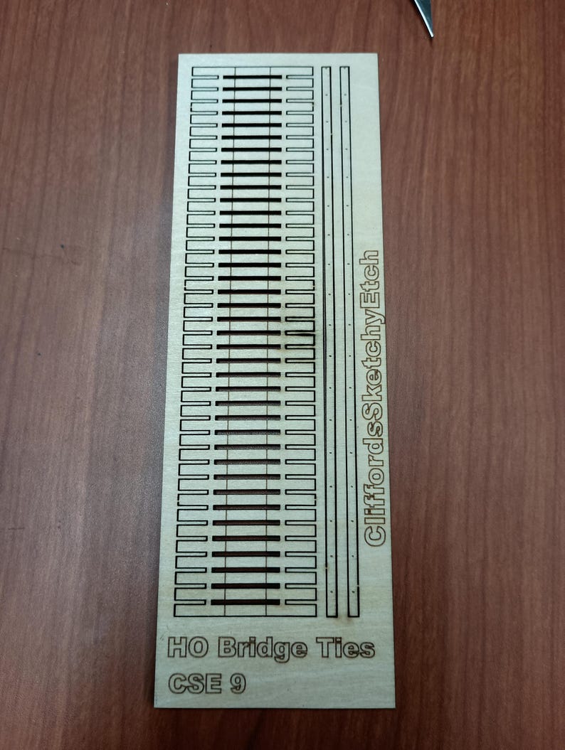 HO Scale Bridge Ties. - Etsy