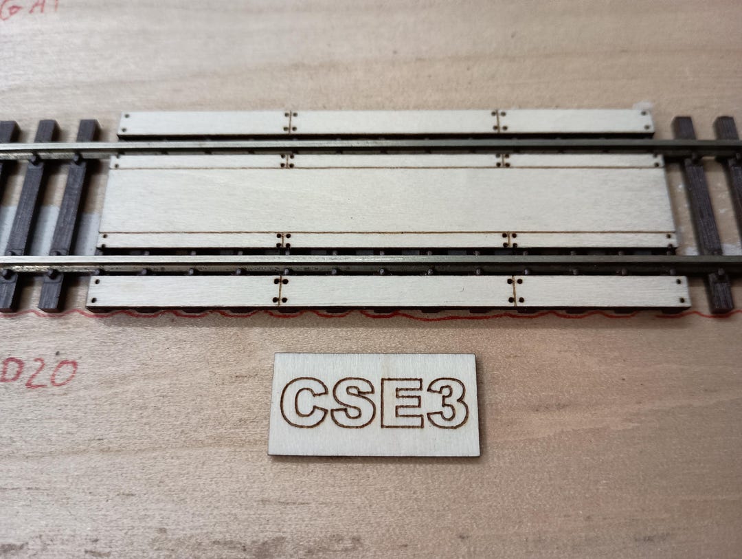 HO Scale Road Crossings. Laser Cut From Light Plywood. Look Great When ...