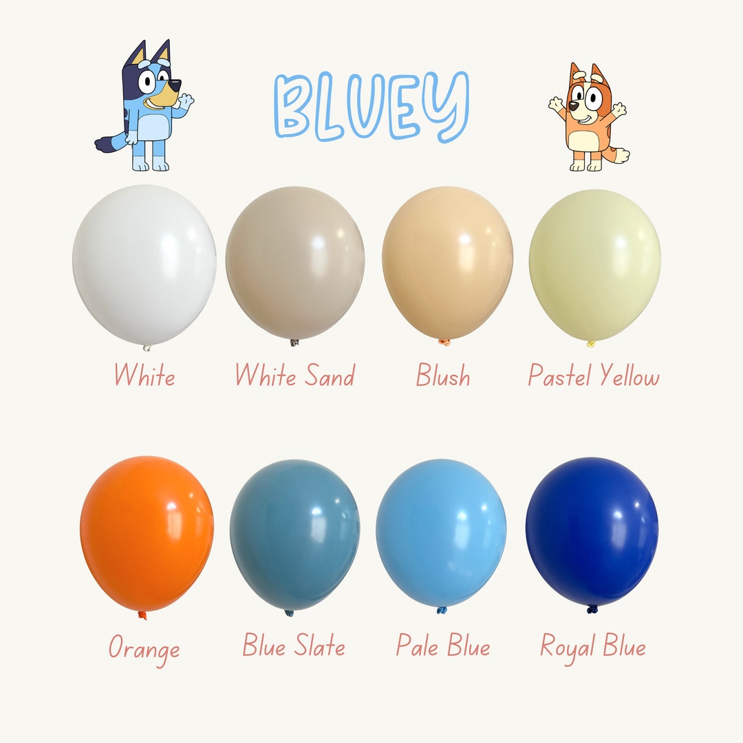 Bluey Balloon Blue Balloons Orange Balloons Blue Dog - Etsy