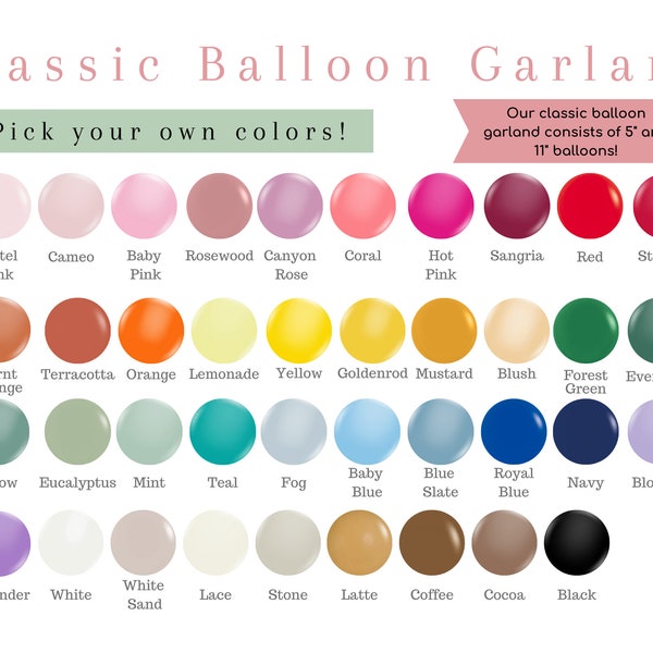 Tuftex Balloon Chart - Etsy