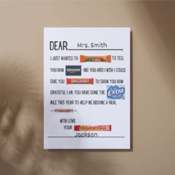 Candy Gram Poster - Etsy