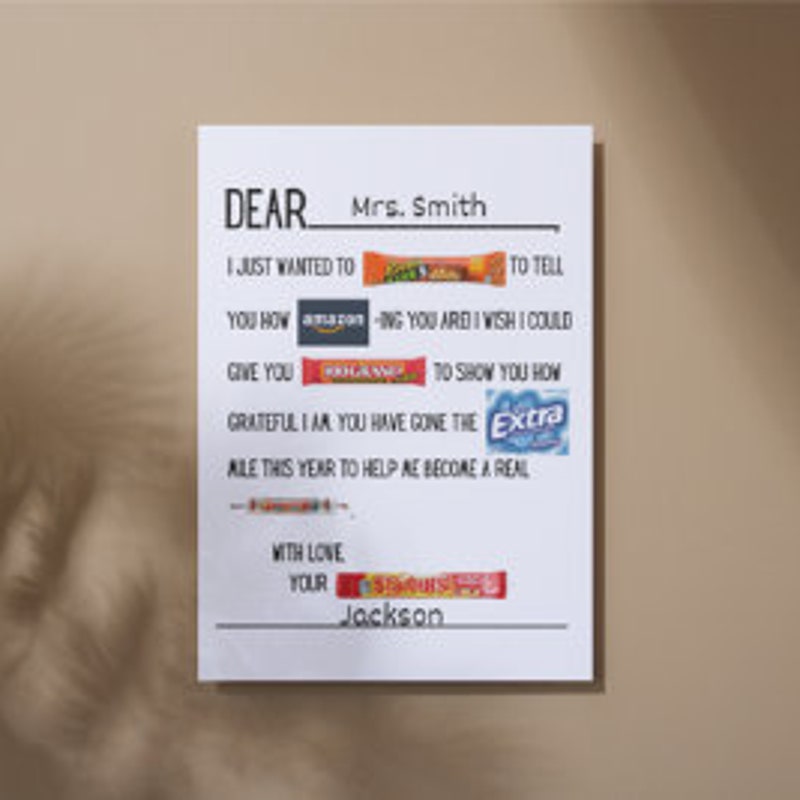 Candy Gram Poster - Etsy