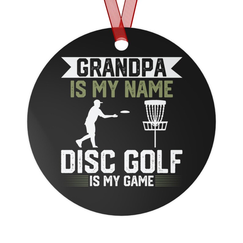 Disc Golf Metal Ornament, Father's Day Gift, Golfing Decor, Christmas ...