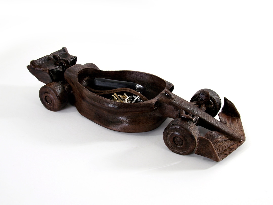Original F1 Car Bowl, Wooden Dish, Flower Pot, Succulent Planter, 3D ...