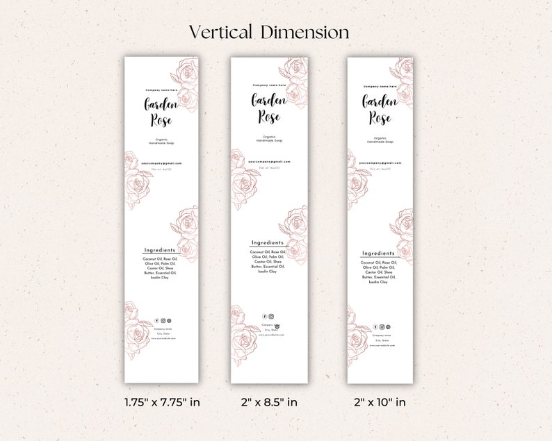 Printable Custom Soap Label Soap Label Template Custom Soap Labels