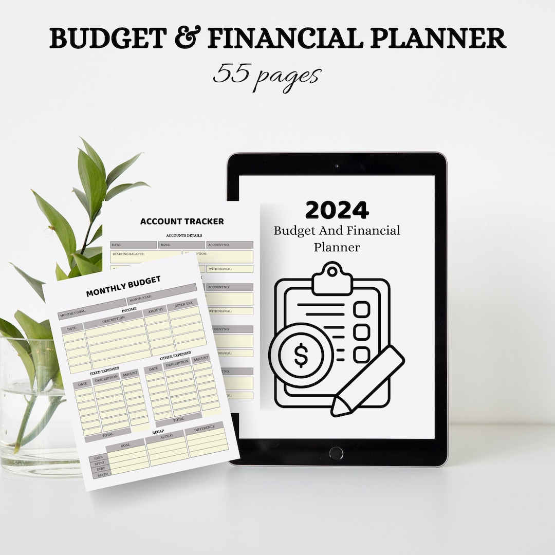 Budget Planner - Financial Planner - Account Tracker - Weekly Planner ...