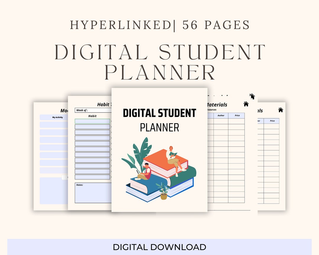 Digital Student Planner - School Planner - Students Planner ...