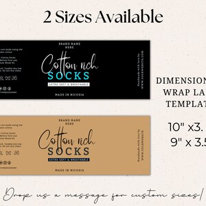 Printable Sock Labels, Socks Tags, Wrap Sock Label, Tie Sock Label ...
