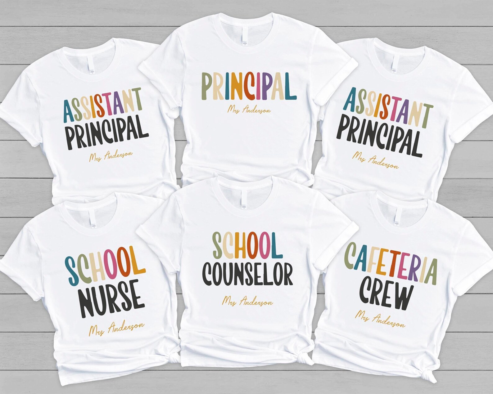 Personalized School Staff Shirt, School Staff Tees, School Counselor ...