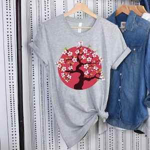 Cherry Blossom Shirt, Spring Shirt, Botanical Shirt, Japanese Cherry ...