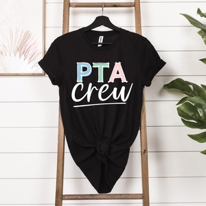 PTA Crew Shirts, Parent Teacher Organization Association Shirt, School ...