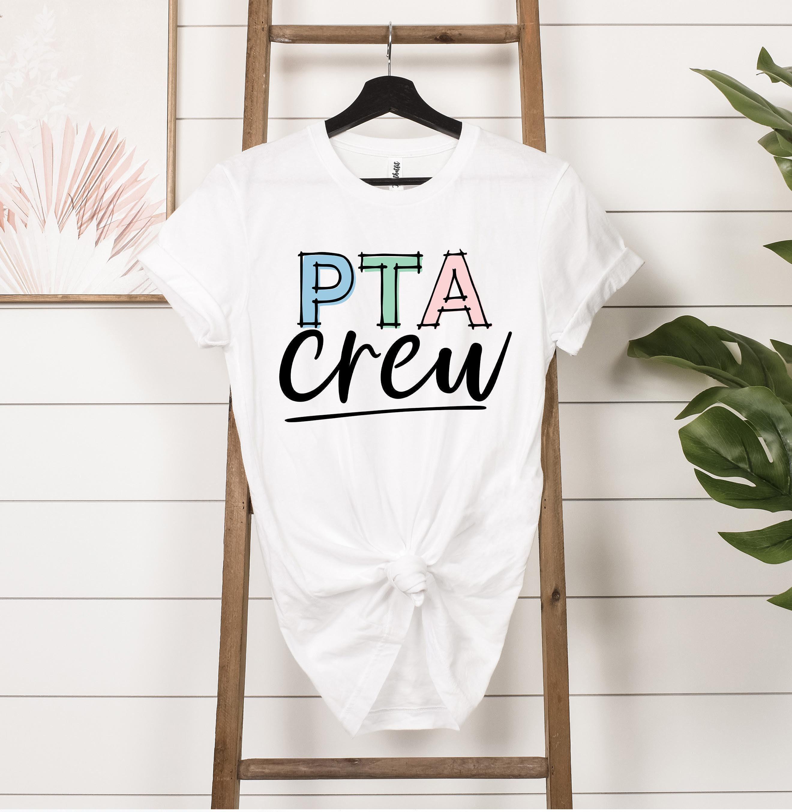 PTA Crew Shirts, Parent Teacher Organization Association Shirt, School ...