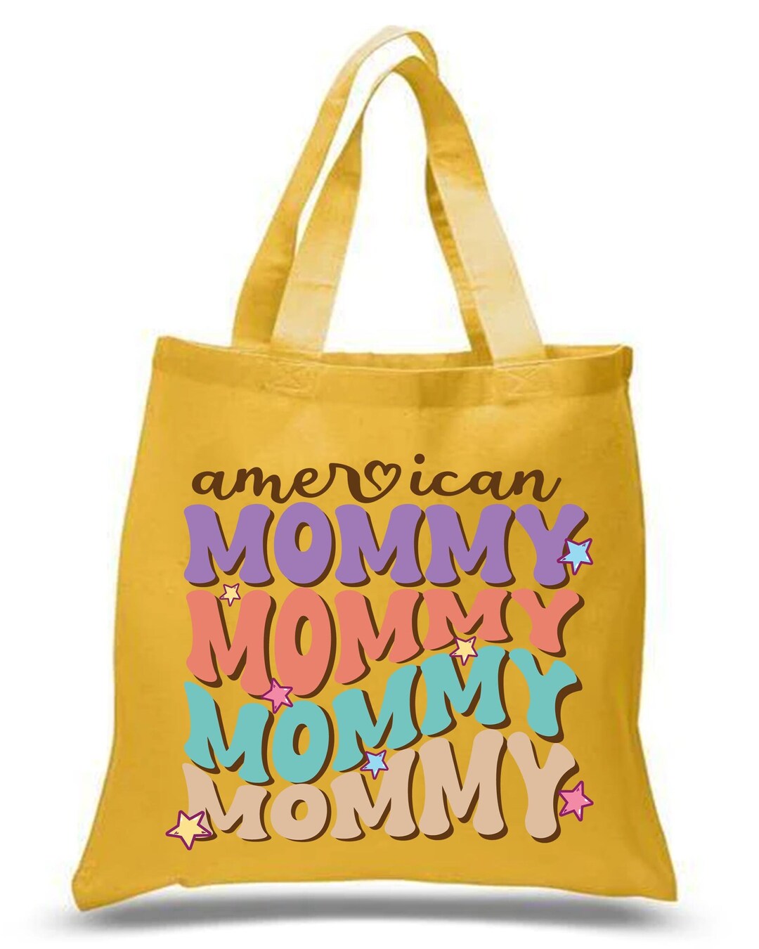 American Mommy Tote Bag, Mothers Day Tote Bag, Canvas Tote Bag for Mom ...