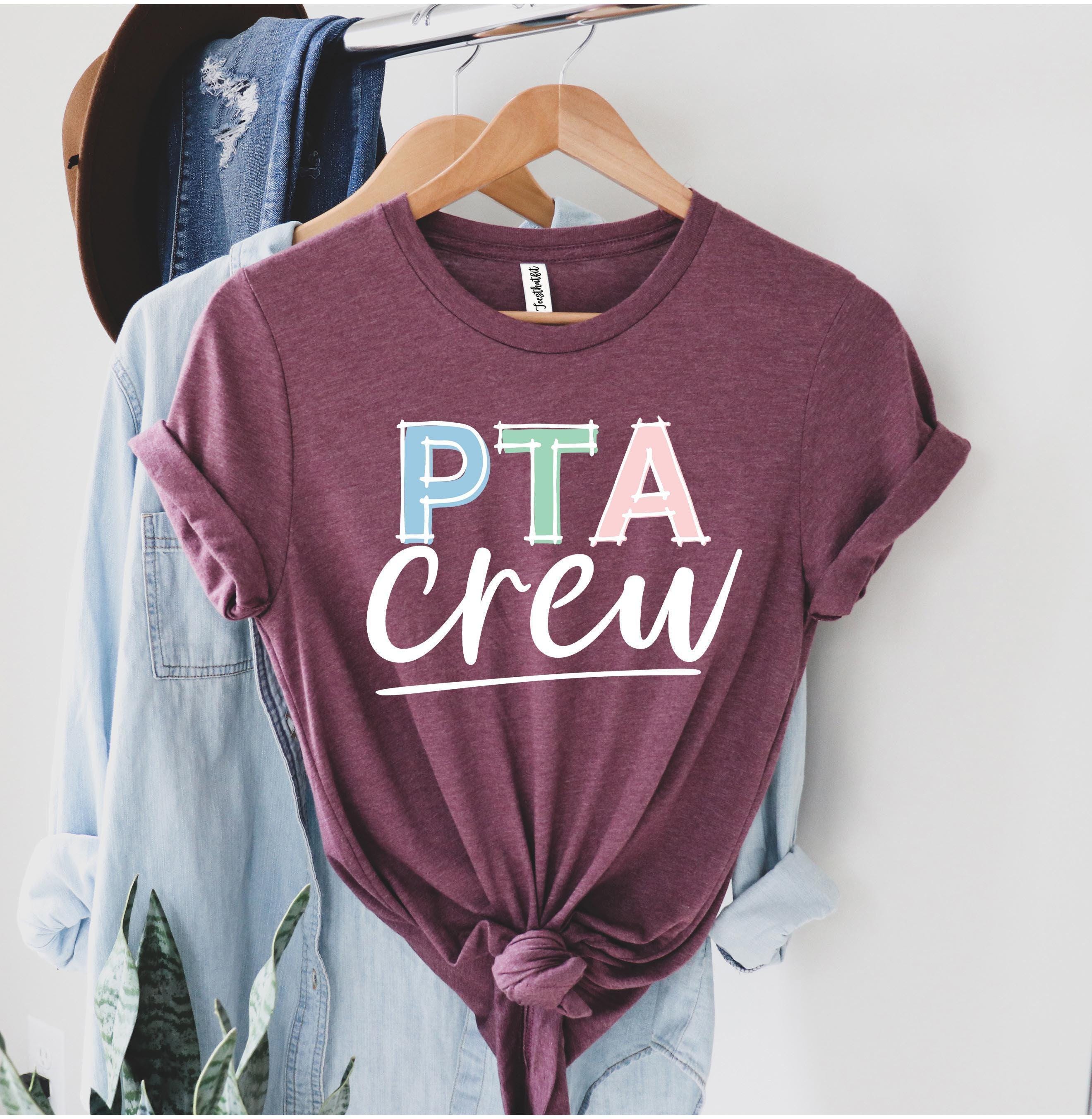 PTA Crew Shirts, Parent Teacher Organization Association Shirt, School ...