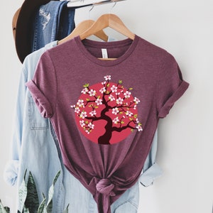 Cherry Blossom Shirt, Spring Shirt, Botanical Shirt, Japanese Cherry ...