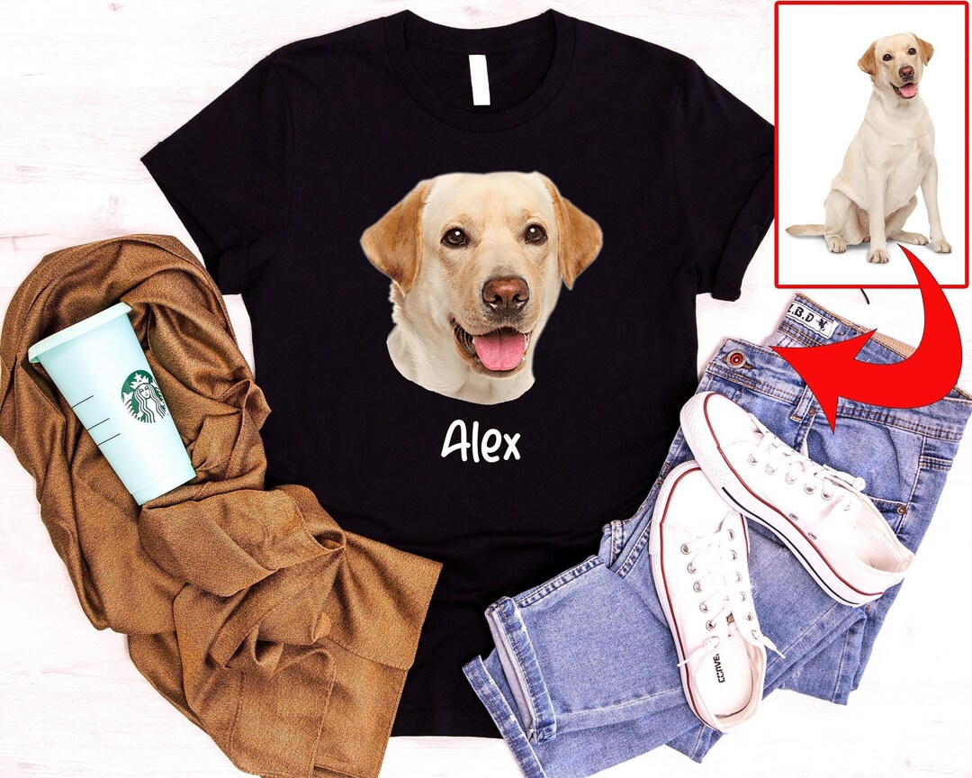 Custom Dog Photo Shirt, Personalized Dog Shirt, Custom Cat Shirt, Pet ...