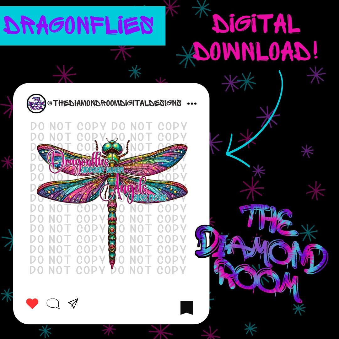 Dragonflies Digital Download - Etsy