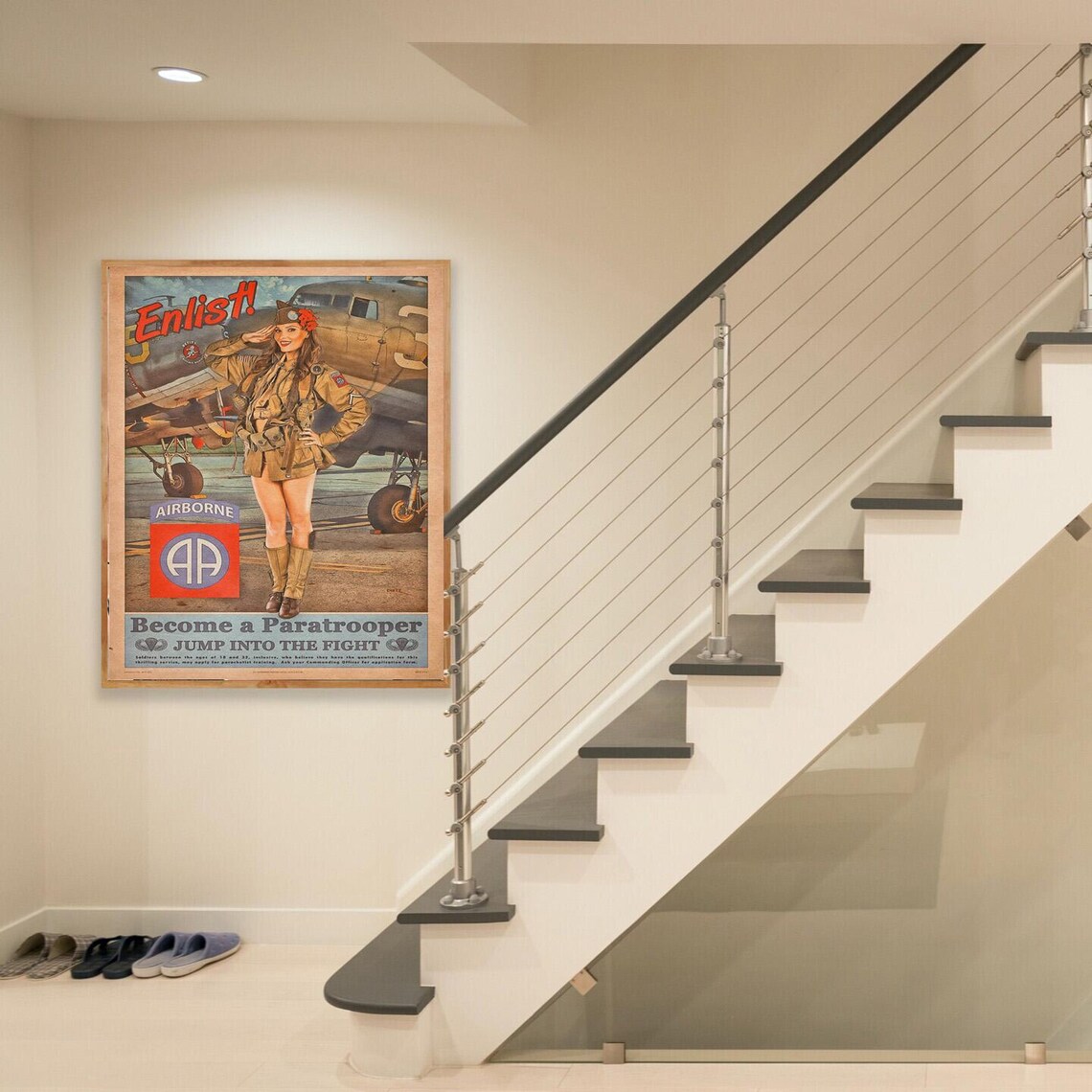 Enlist in the 82nd Airborne Poster Home Decor Colorful Decorative Home ...