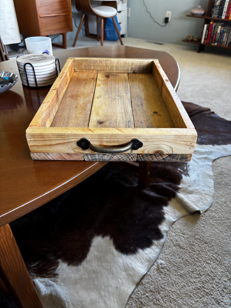 Serving Tray| Farmhouse Décor| Handmade| Upcycled| Rustic - Etsy