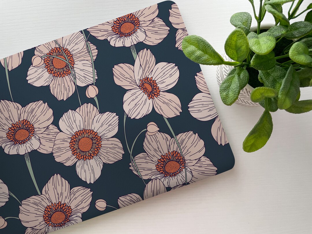 Poppy Floral Laptop Skin, Laptop Cover, Laptop Skins, Removable Laptop ...