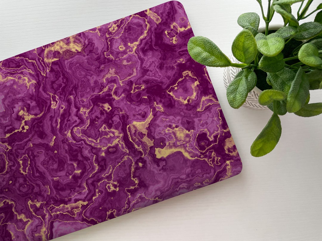 Purple Marble Laptop Skin, Laptop Cover, Laptop Skins, Removable Laptop ...