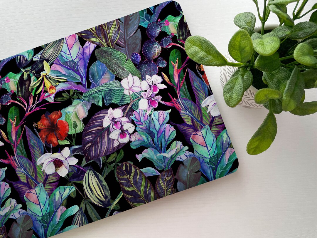 Tropical Floral Laptop Skin, Laptop Cover, Laptop Skins, Removable ...