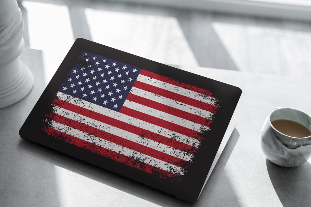 Distressed Flag Laptop Skin, Laptop Cover, Laptop Skins, Removable ...