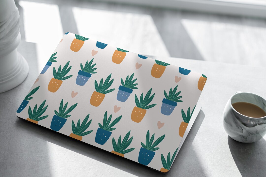 Cute Plants Laptop Skin, Laptop Cover, Laptop Skins, Removable Laptop ...