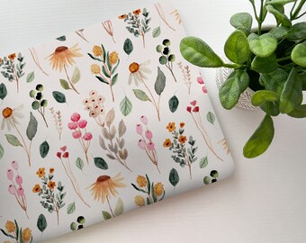 Wildflower Floral Laptop Skin Laptop Cover Laptop Skins - Etsy