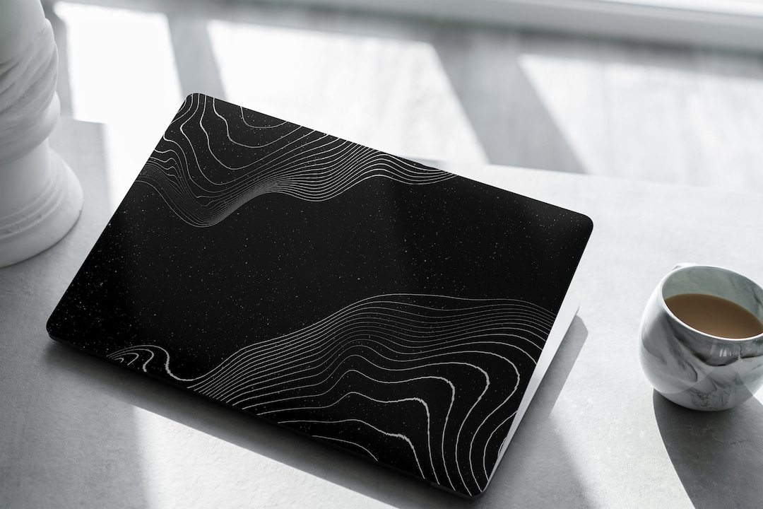 Decorative Black Laptop Skin, Laptop Cover, Laptop Skins, Removable ...