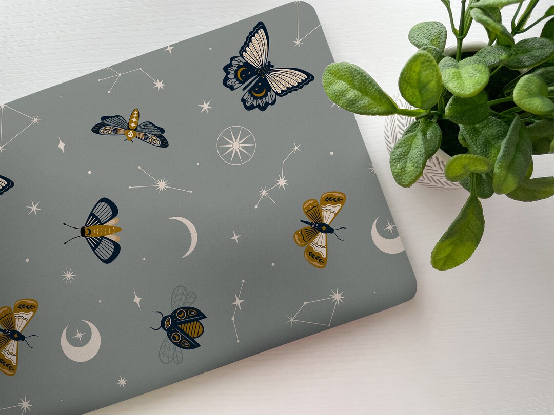 Midnight Moth Laptop Skin, Laptop Cover, Laptop Skins, Removable Laptop ...
