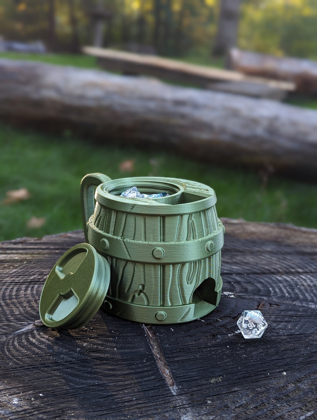 The Barrel Can Dice Tower - Tabletop Game, Dice Tower Drink Holder ...