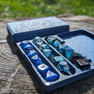 Dice Storage Vault for D&D and Pathfinder - Triple Set Dice Box STL ...