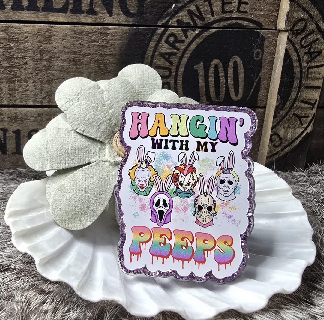 Easter Horror Hanging With My Peeps Nurse Medical Office Badge Reel - Etsy