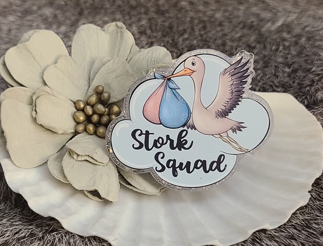 Stork Squad Nurse Medical Badge Reel, Labor & Delivery - Etsy
