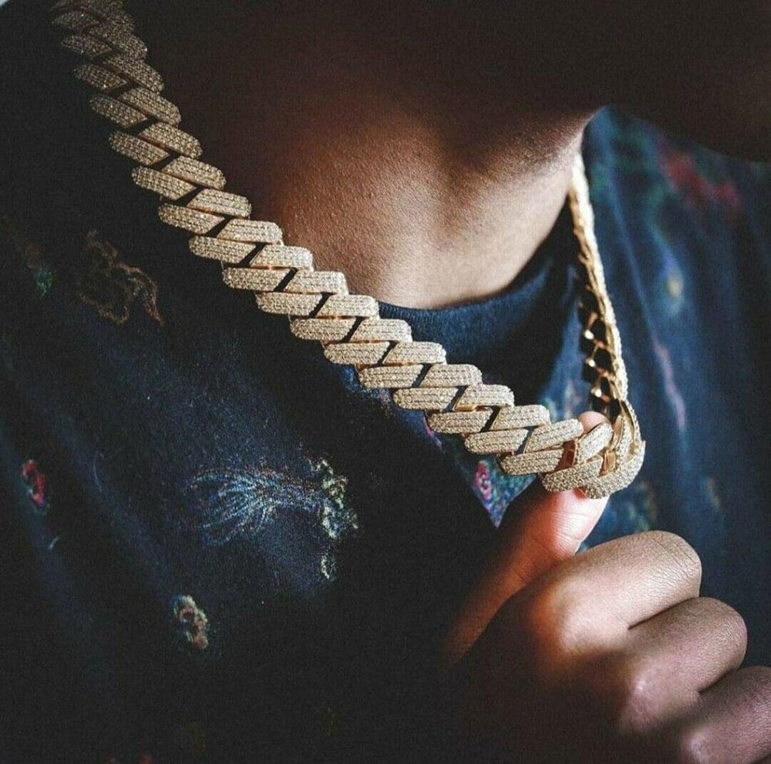 Icy Cuban Link Chain for Men or Women, Unisex Jewelry - Etsy