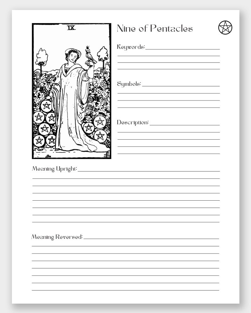 Tarot Workbook/coloring Book | 80+ Pages! Practice Workbooks, Spread ...