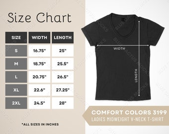 Tultex 207TC Size Color Chart 10 COLORS Tultex (Instant Download) - Etsy