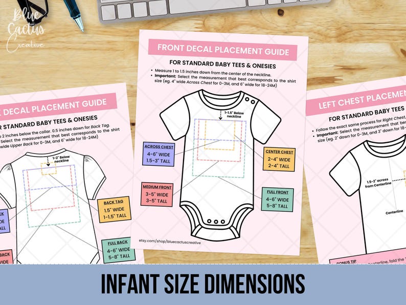 T-shirt Vinyl Placement Guide | HTV Decal Tshirt Size Chart | Cricut ...