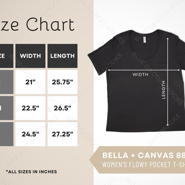 Pocket Sizing Chart - Etsy